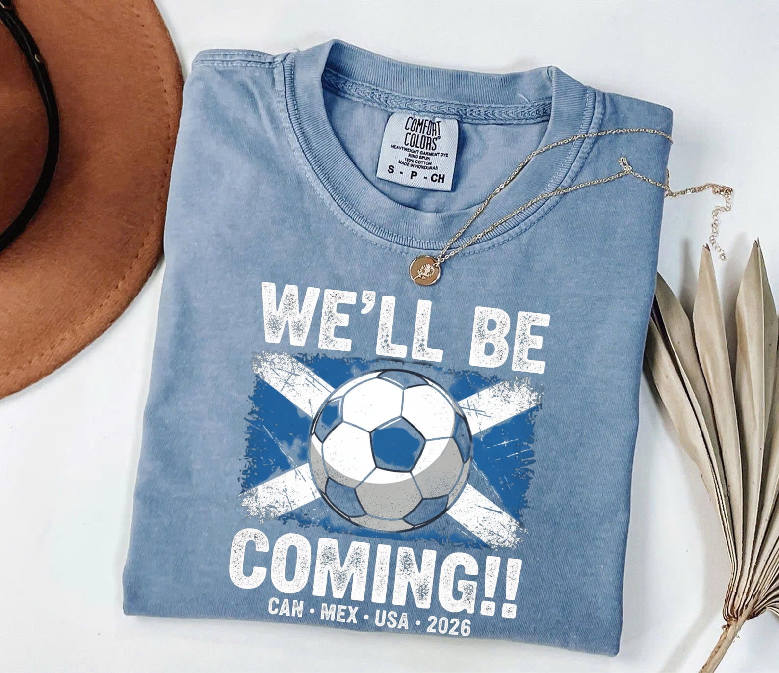 Comfort Colors Scotland 2026 Football T-Shirt – Scottish Soccer Team ...