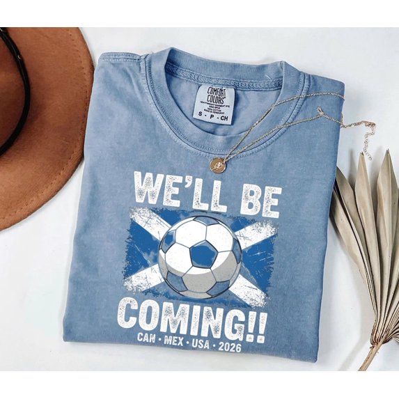 Comfort Colors Scotland 2026 Football T-Shirt – Scottish Soccer Team ...