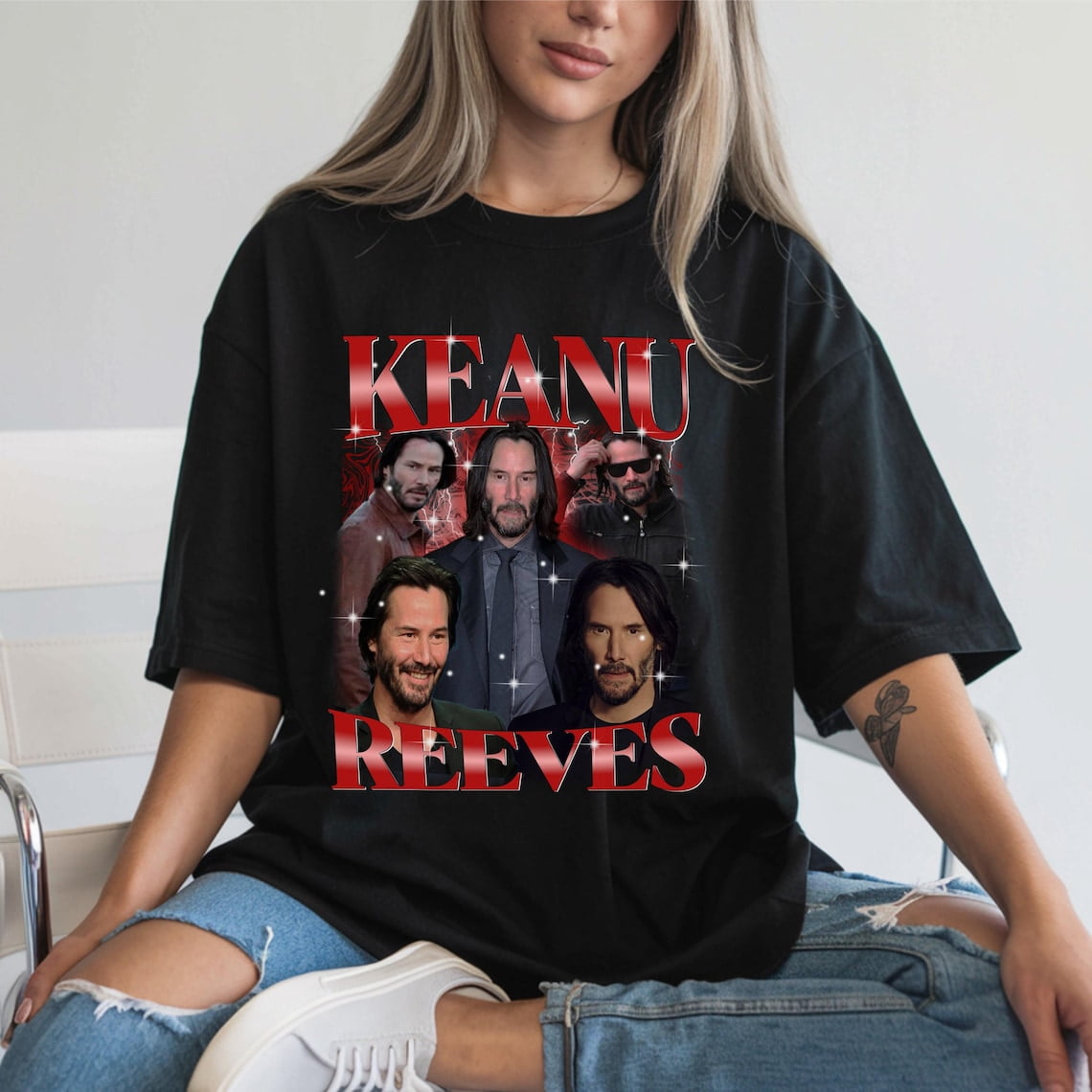 Comfort Colors Shirt, Keanu Reeves Bootleg T-shirt - Iconic Movie Star ...