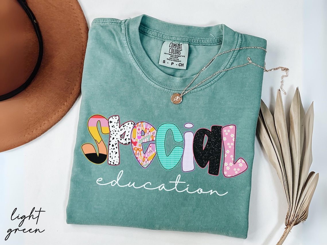 Comfort Colors Sped Education Teacher Shirt, Special Education Crew T ...