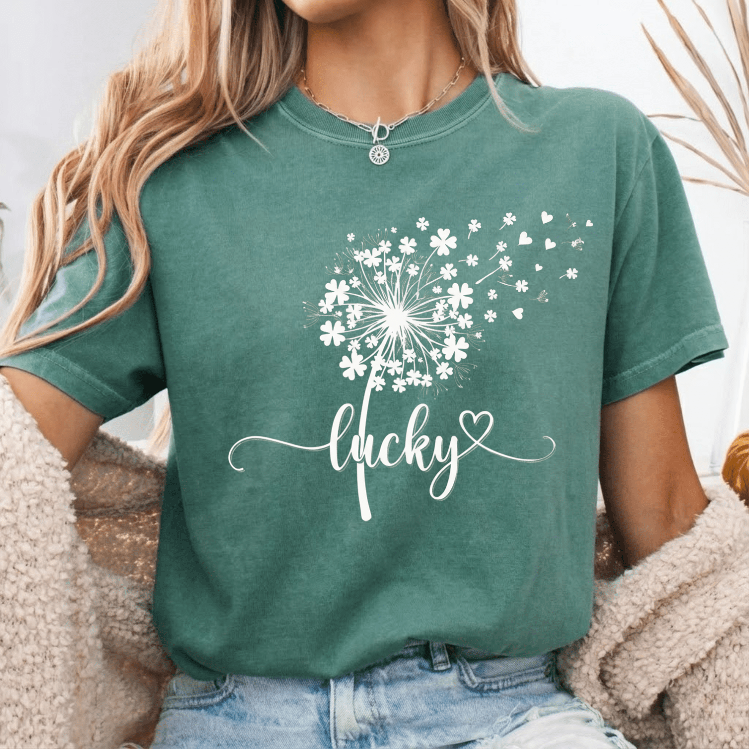 Comfort Colors St. Patrick's Day Dandelion Shirt, Lucky Flying ...