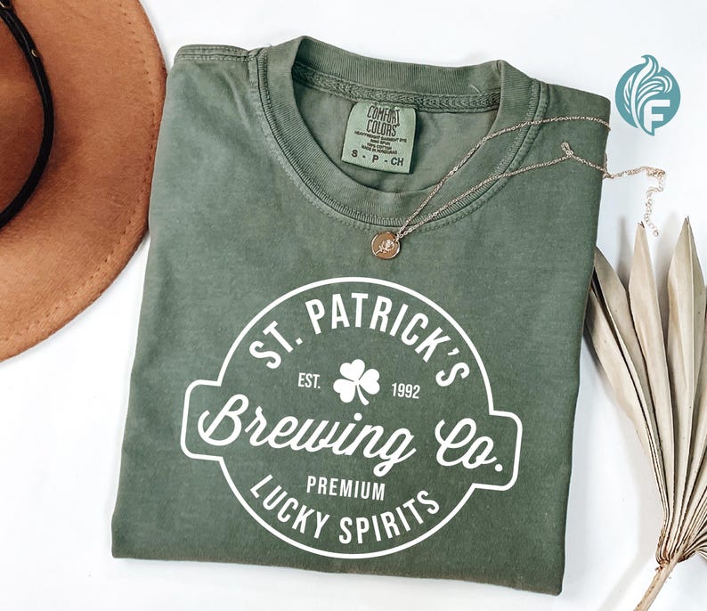 Comfort Colors® St. Patricks Day Brewing Co. Shirt, Cute St Patricks ...
