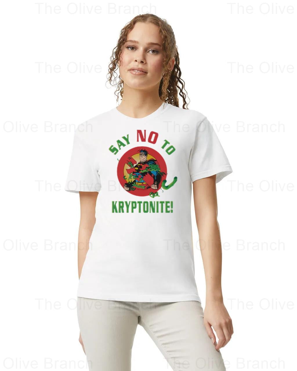 Comfort Colors Superman T Shirt Say No To Kryptonite DC Superhero Weakness, unisex up to 4XL ...