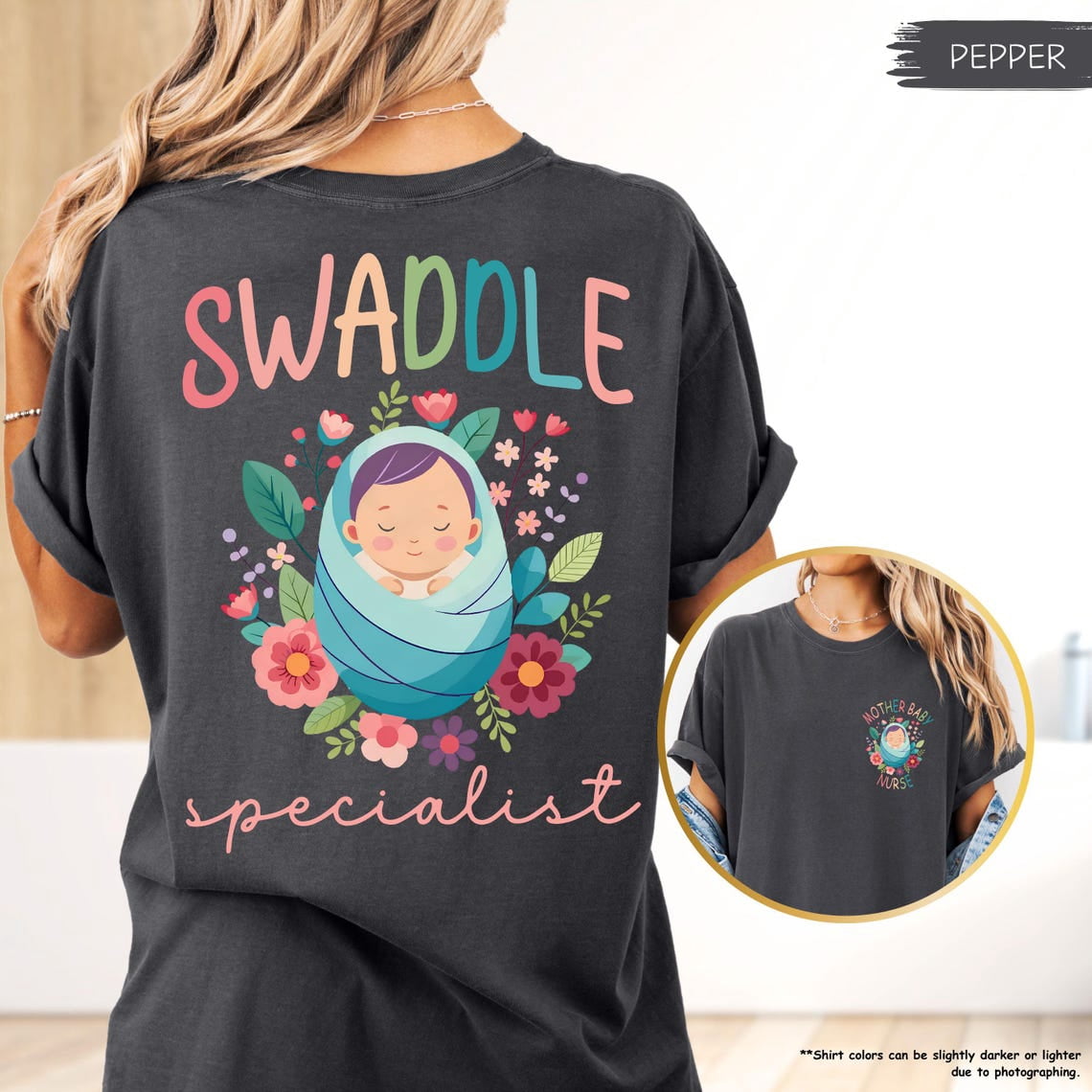 Comfort Colors Swaddle Specialist Shirt, Mother Baby Nurse Shirt ...