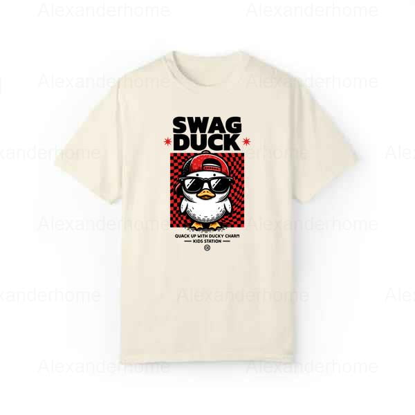 Comfort Colors Swag Duck Tee For Fun And Playful Art Design Cool Animal ...
