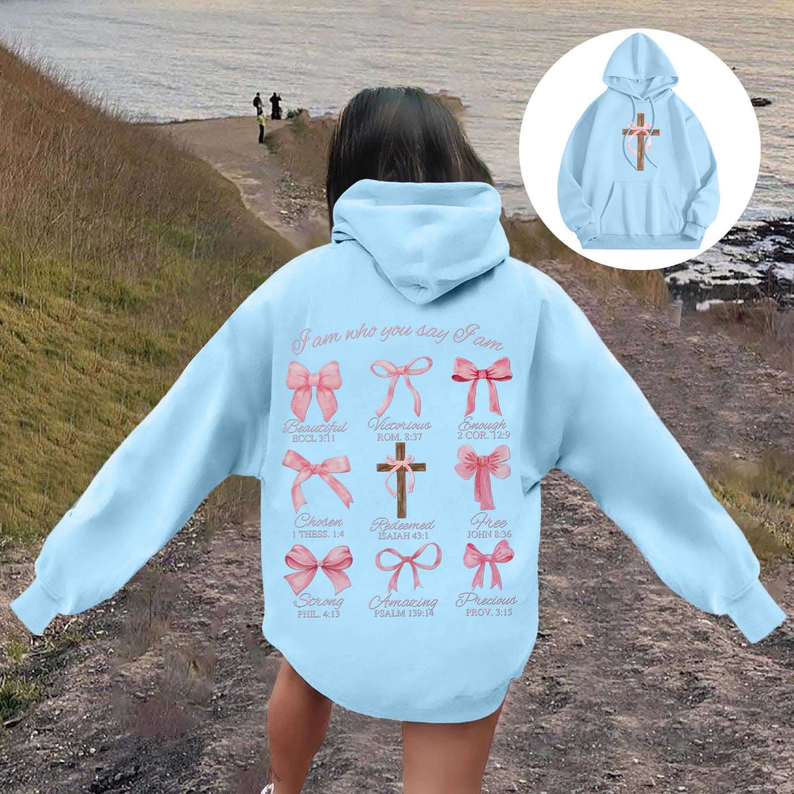 Comfort Colors Sweatshirts Women Hoodies For Word Graphic Hoodie Trendy ...