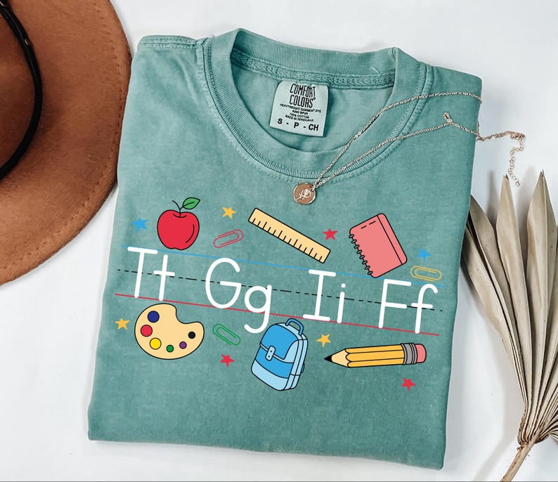 Comfort Colors TGIF Teacher Shirt, Alphabet Teacher Shirt, Kindergarten ...