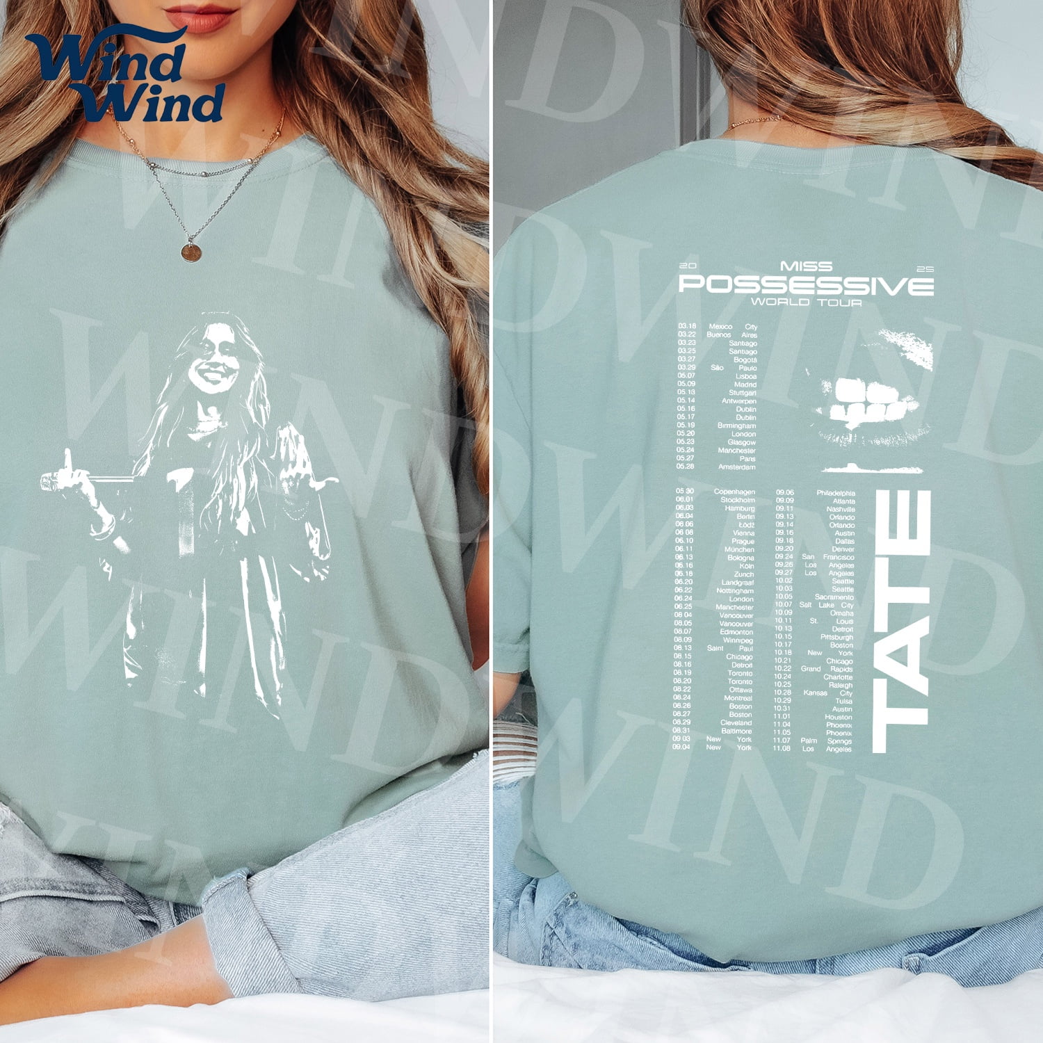 Comfort Colors Tate McRae Concert Tee - Miss Possessive Tour 2025 Merch ...