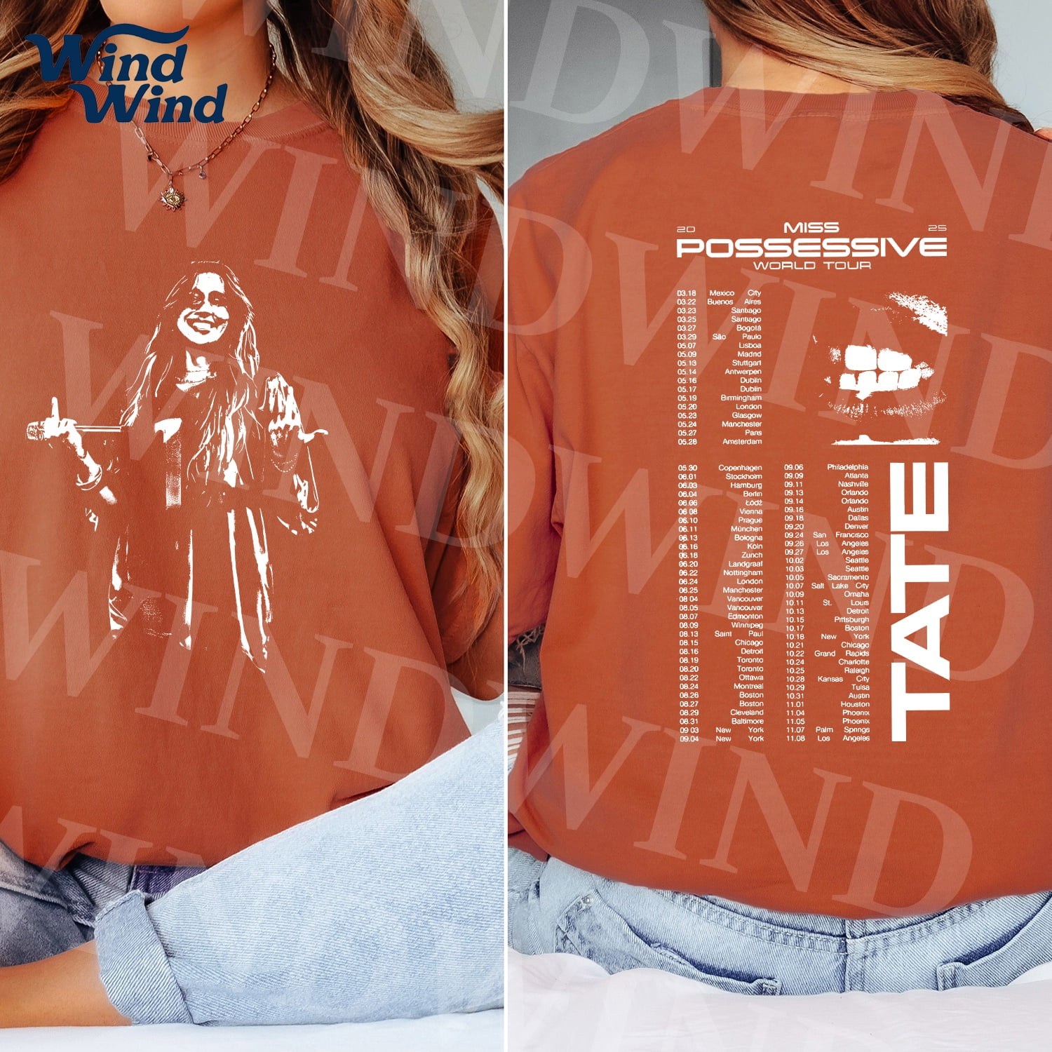Comfort Colors Tate McRae Concert Tee - Miss Possessive Tour 2025 Merch ...