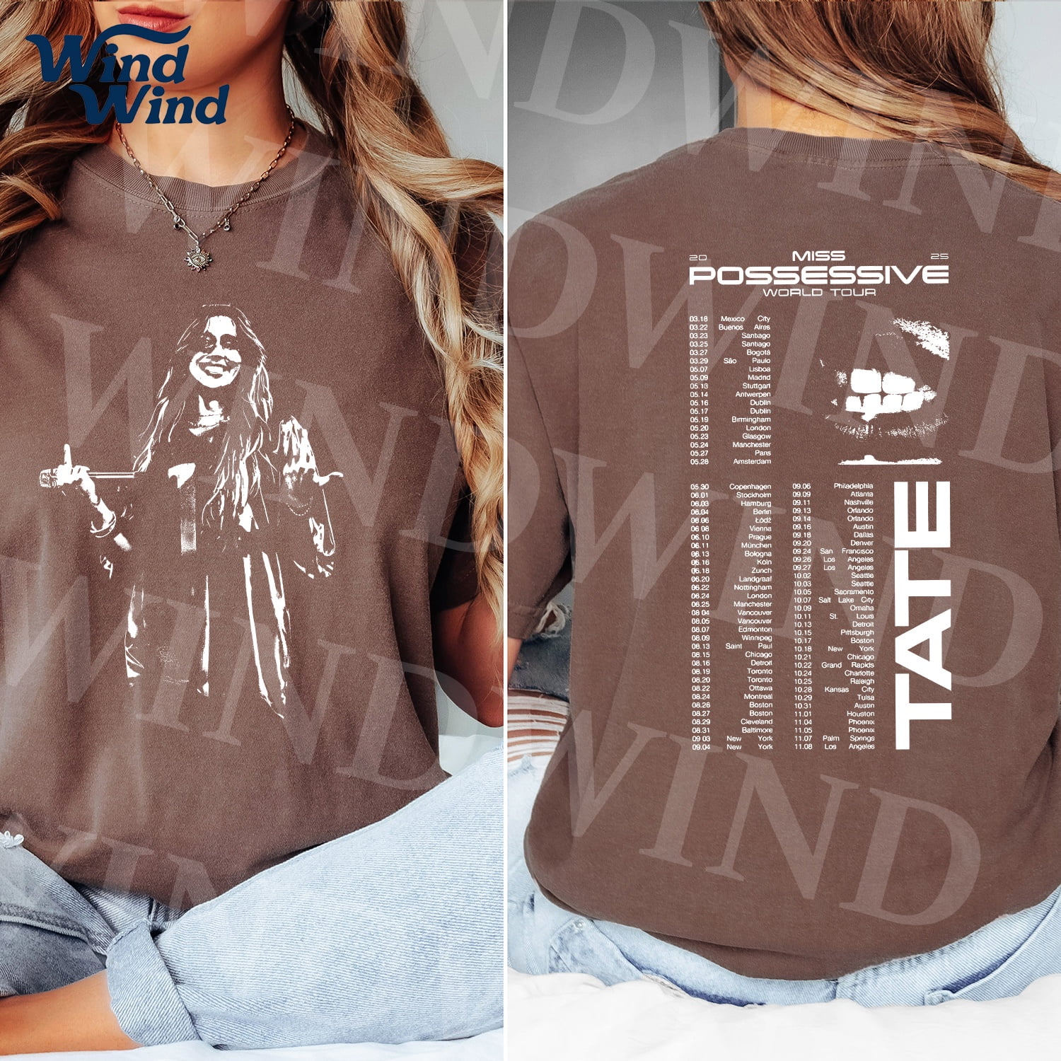 Comfort Colors Tate McRae Concert Tee - Miss Possessive Tour 2025 Merch ...