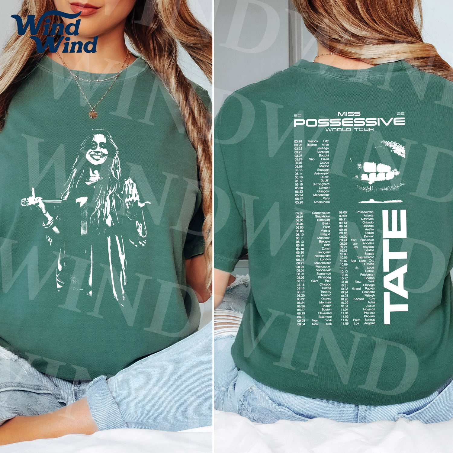 Comfort Colors Tate McRae Concert Tee - Miss Possessive Tour 2025 Merch ...