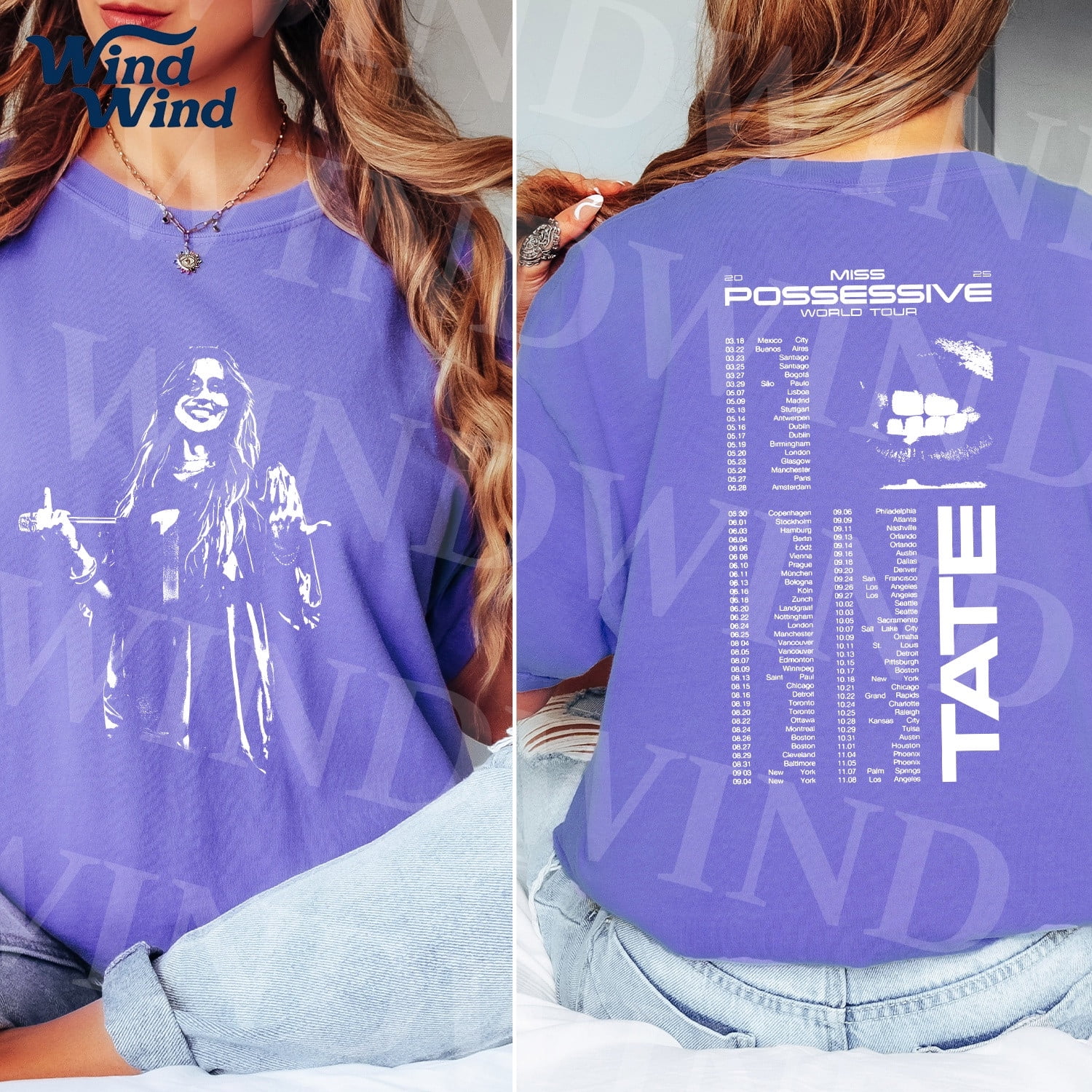 Comfort Colors Tate McRae Concert Tee - Miss Possessive Tour 2025 Merch ...