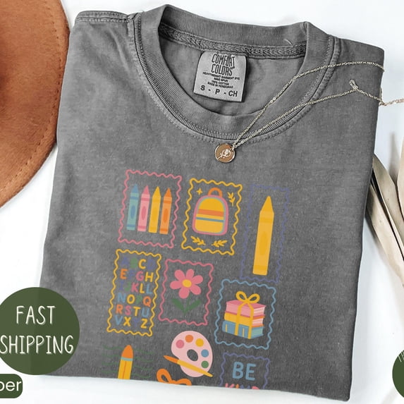 Comfort Colors Teacher Life Shirt - Cute Be Kind Back to School Tee for ...