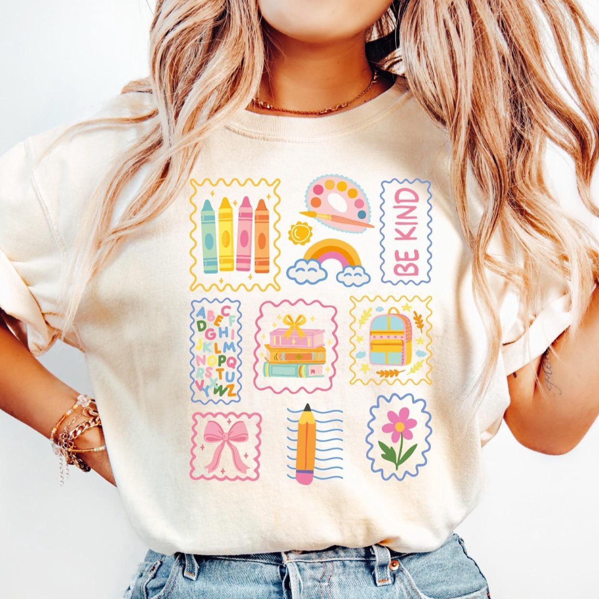 Comfort Colors Teacher Life Shirt - Cute Be Kind Back to School Tee for ...