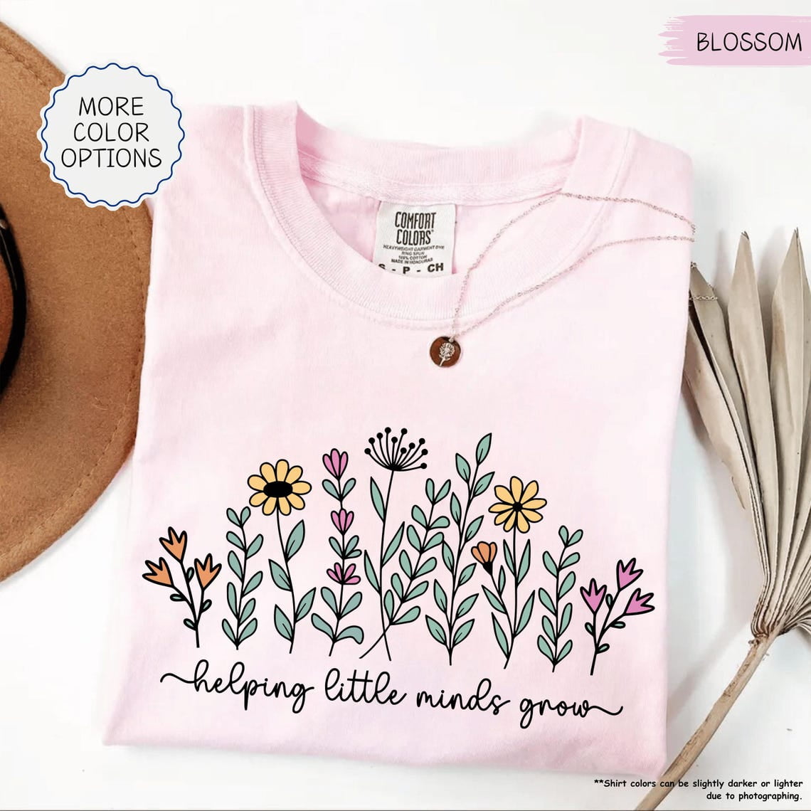 Comfort Colors Teacher Shirt, Helping Little Minds Grow Shirt ...