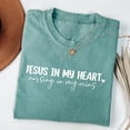 Comfort Colors Teal Blue T-Shirt - "JESUS IN MY HEART Nursing in My ...
