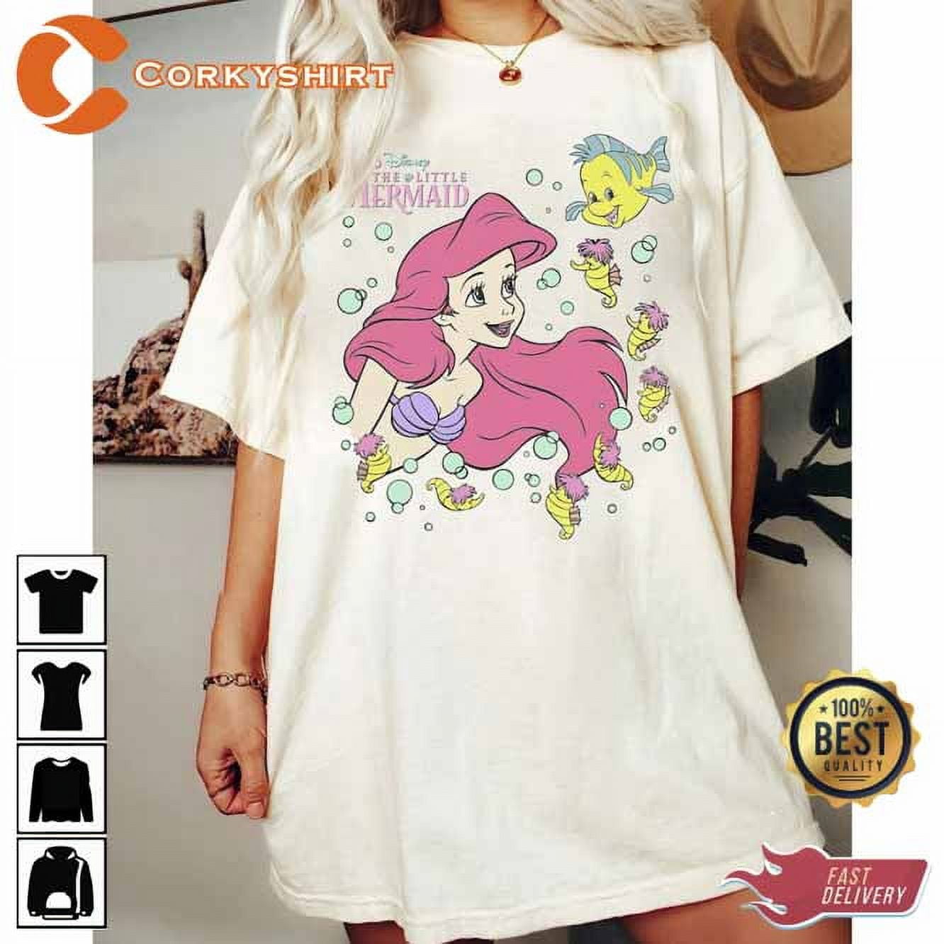 Comfort Colors The Little Mermaid Princess Ariel Shirt - Walmart.com