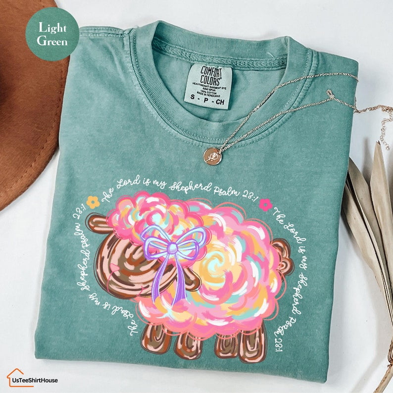 Comfort Colors The Lord Is My Shepherd Shirt, Religious Easter Shirt ...