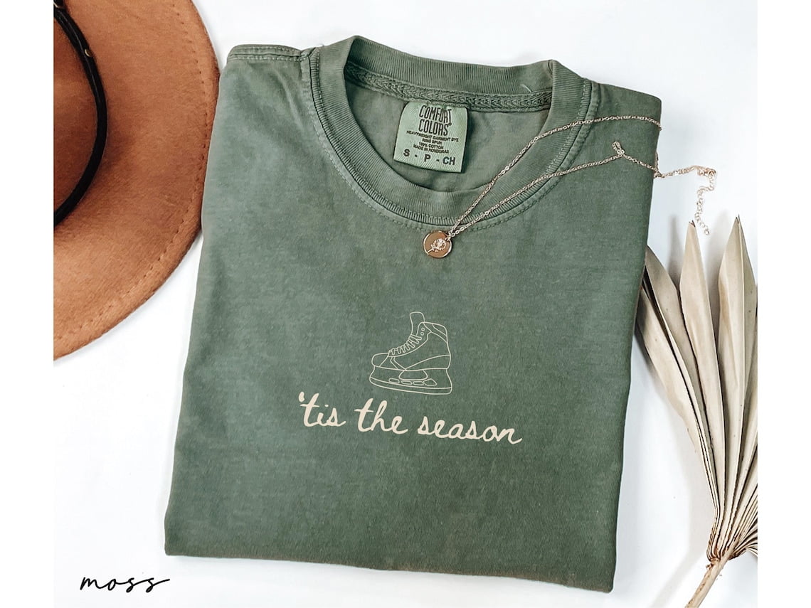 Comfort Colors Tis The Season Hockey Shirt, Women'S Hockey Mama Tshirt ...