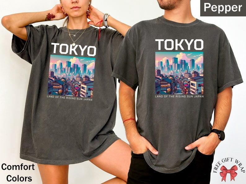 Comfort Colors Tokyo Shirts, Japanese Streetwear, Y2K Clothing, Anime ...