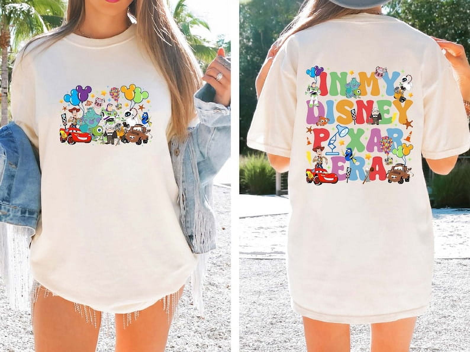 Comfort Colors® Two Sided In My Disney Pixar Era Shirt, Disney Magical ...