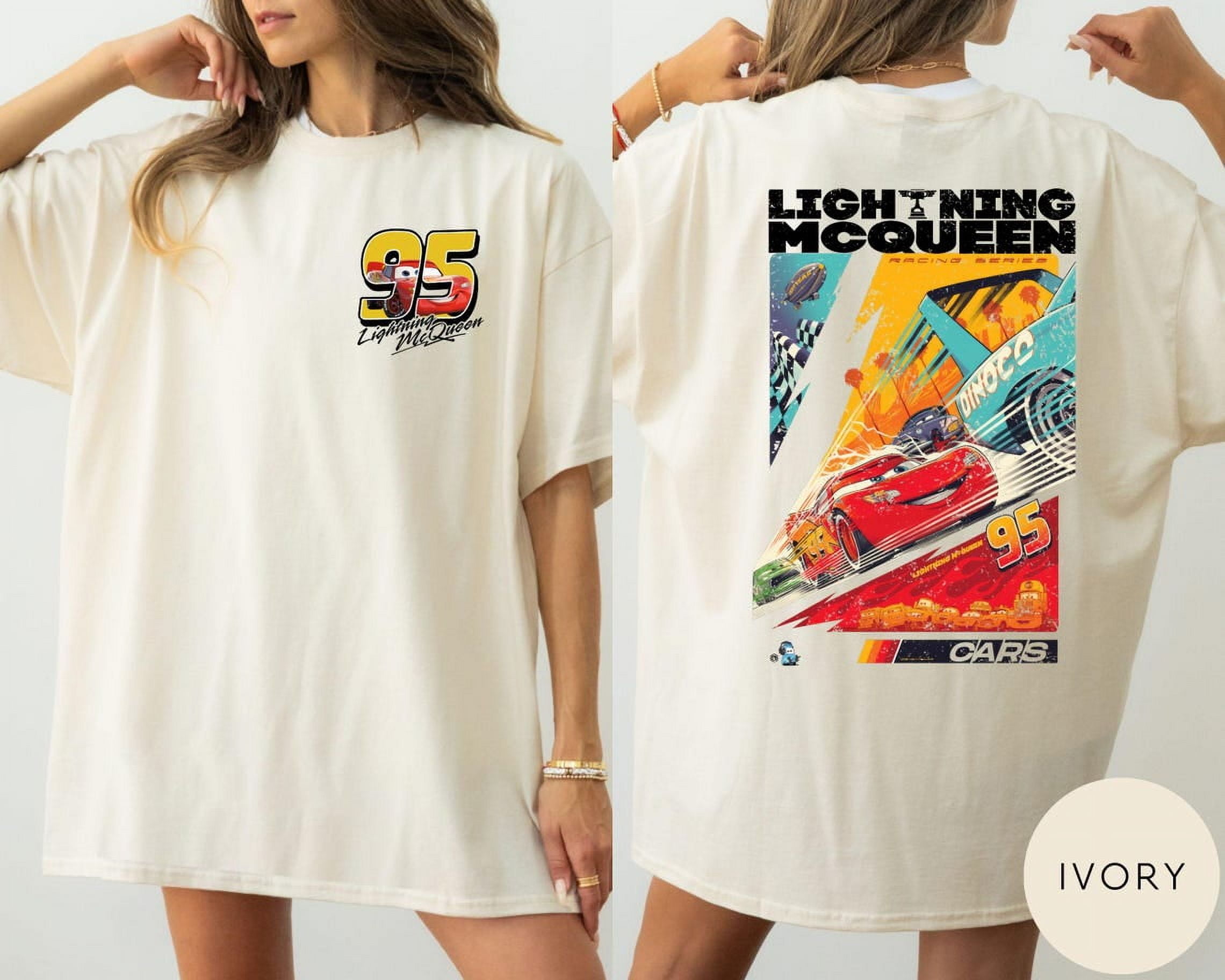 Comfort Colors Two sided Lightning McQueen Shirt, Vintage Comfort ...