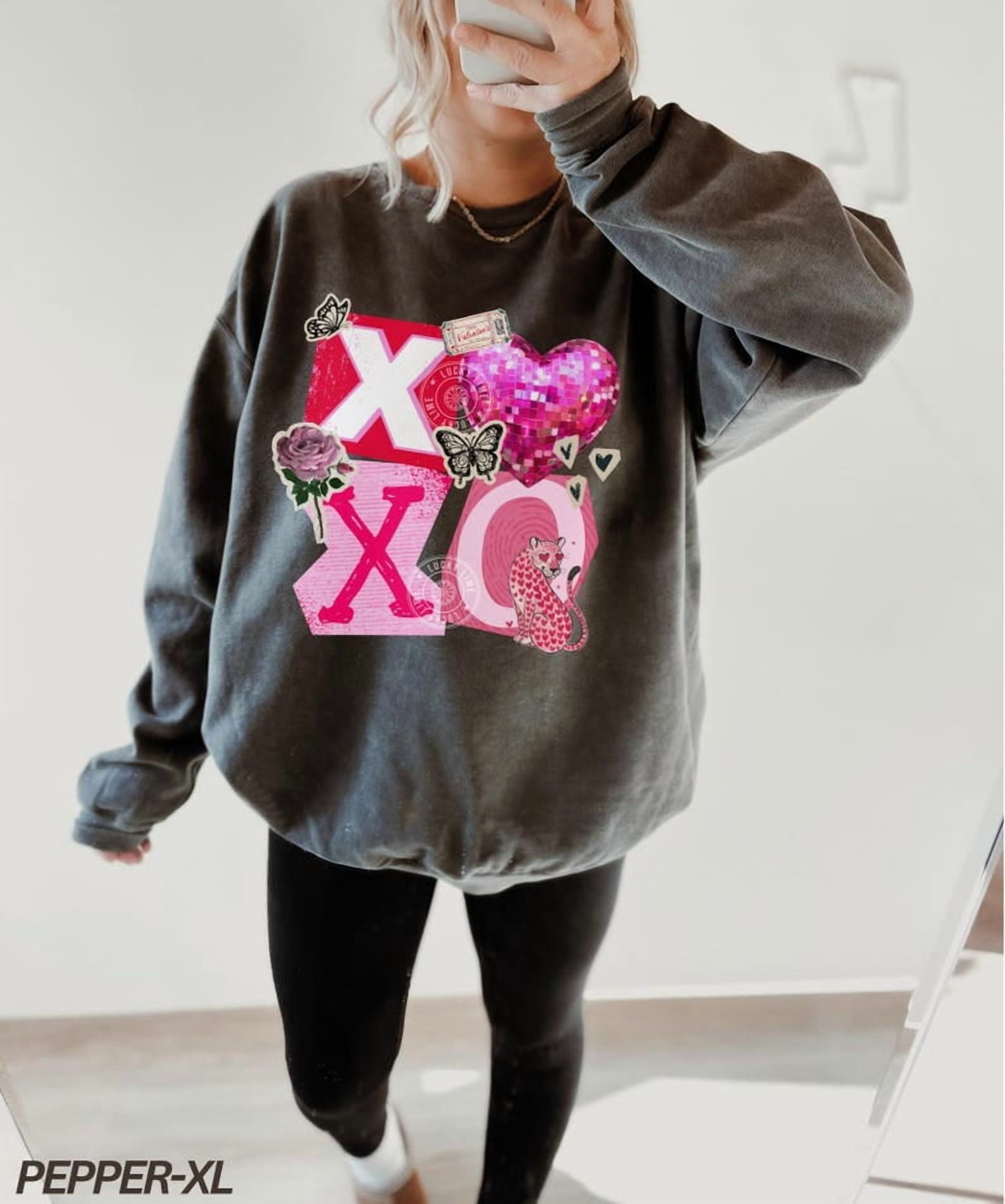 Comfort Colors Valentine sweatshirt, XOXO Valentine sweatshirt, Love ...
