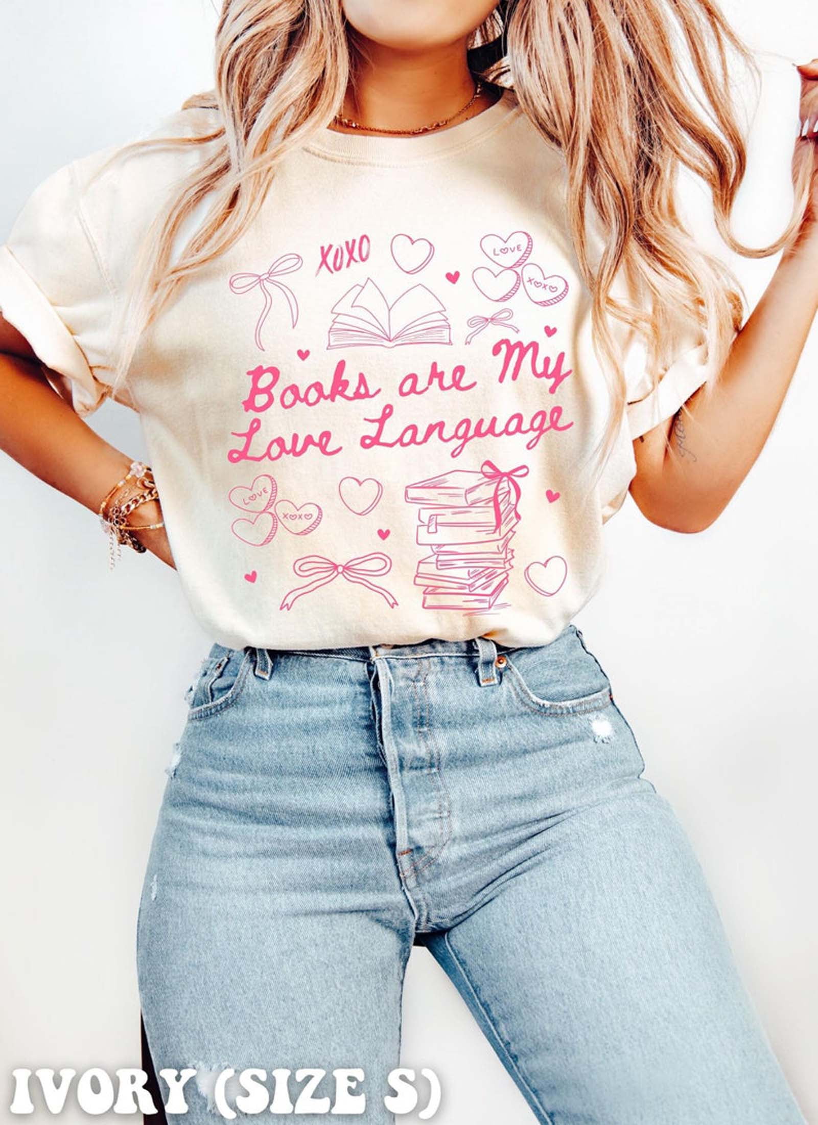 Comfort Colors Valentines Book Lover Shirt Bookish Valentines Tee Gift ...