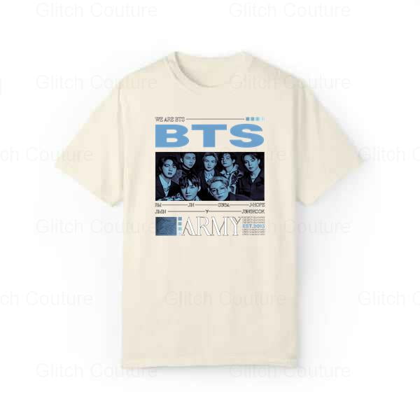 Comfort Colors Vintage BTS Kpop Korean Pop Army Bangtan Fan Retro Style ...