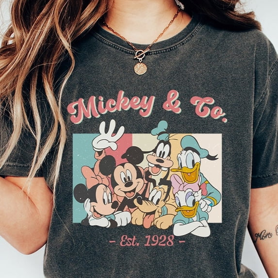 Comfort Colors Vintage Mickey & Co 1928 Shirt - Retro Disneyland ...