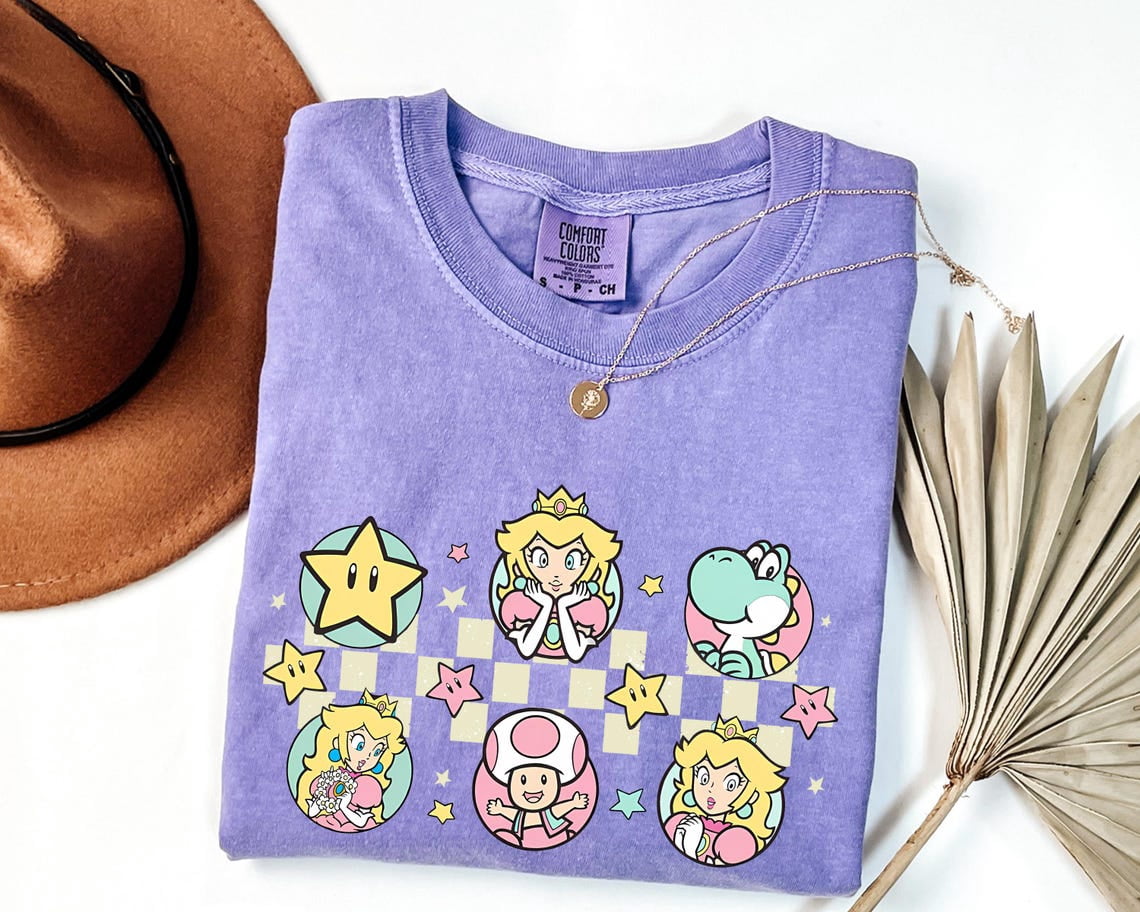 Comfort Colors Vintage Super Mario T-Shirt, The Super Mario Bros Movie ...