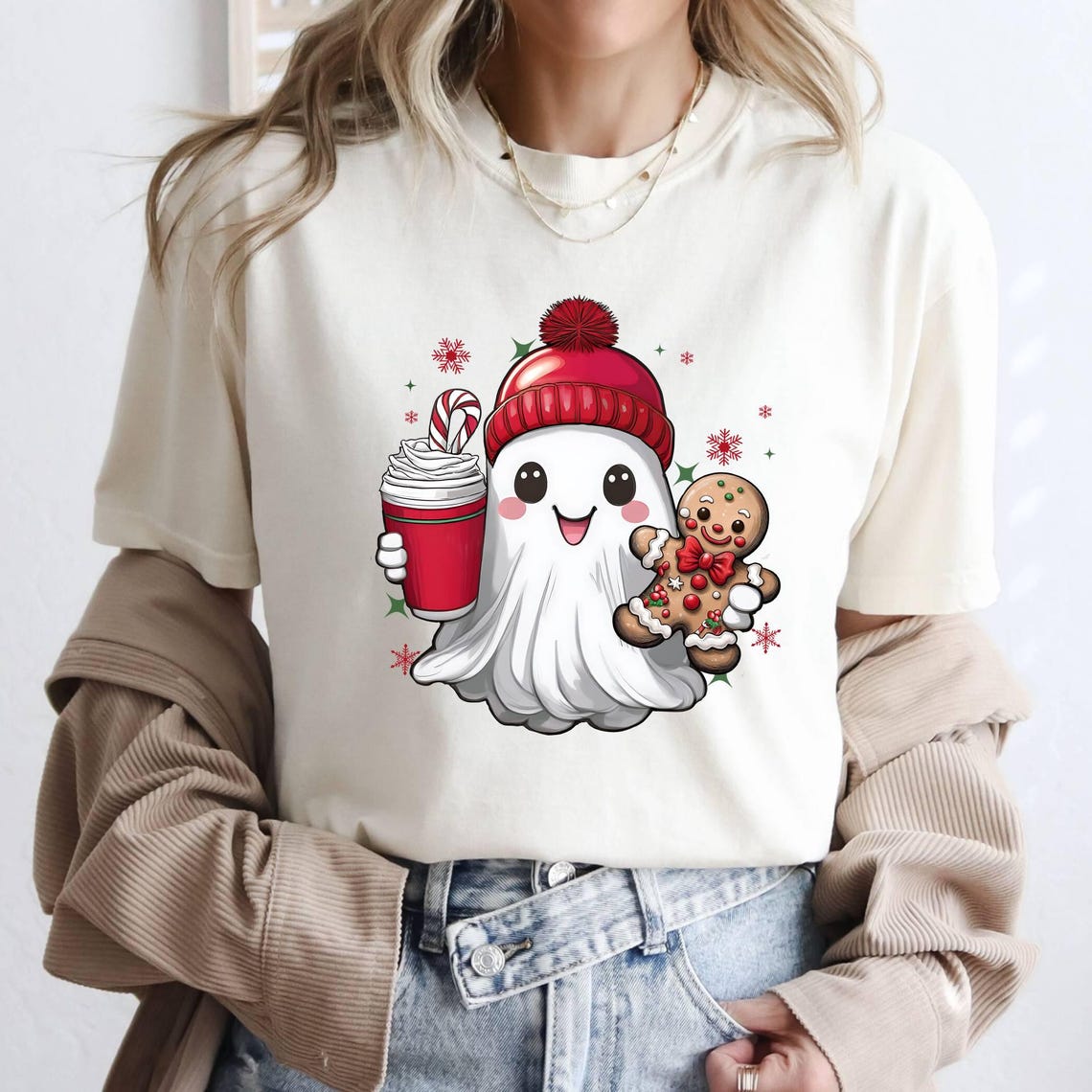 Comfort Colors© Winter Holiday Ghost Shirt, Winter Holiday Ghost Shirt ...