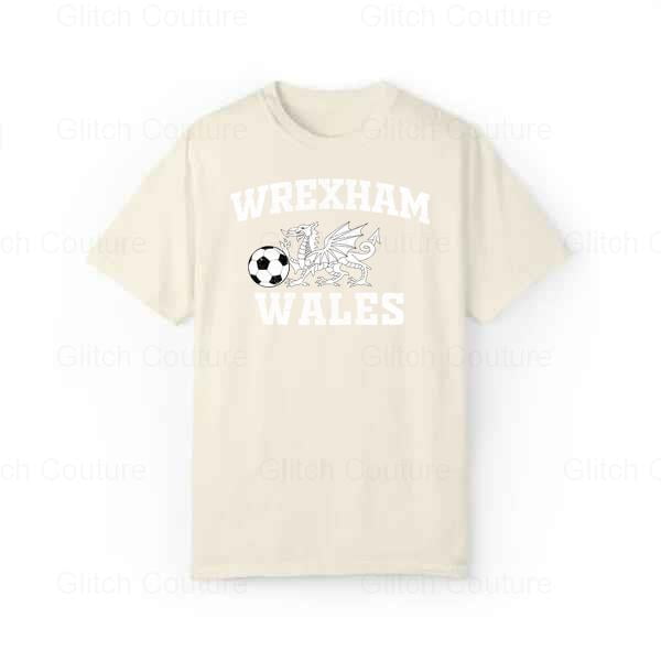 Comfort Colors Wrexham Wales Cymru Retro Football Club Dragon Souvenir ...
