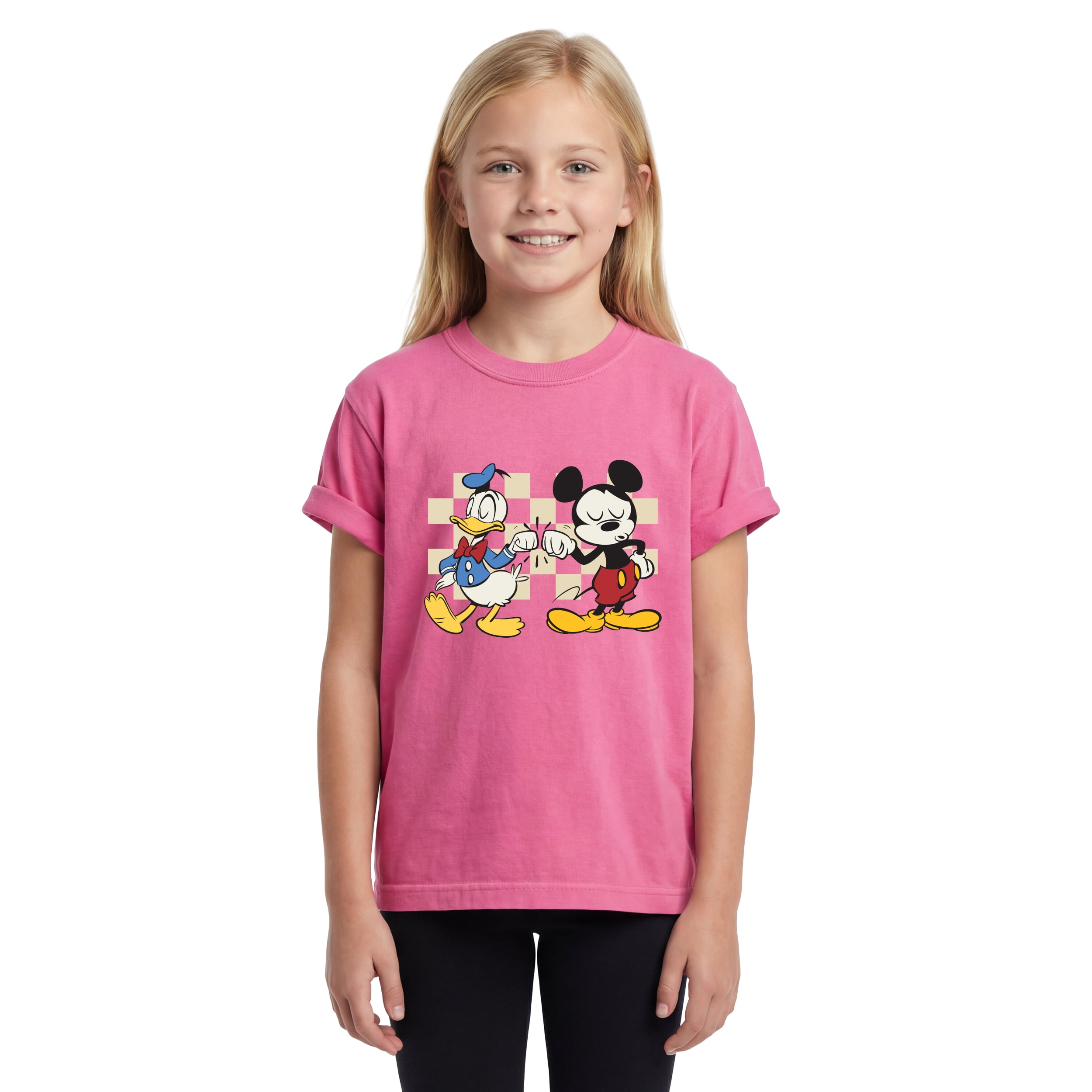 Comfort Colors Youth Mickey & Donald Fist Bump Graphic Tee Friends ...