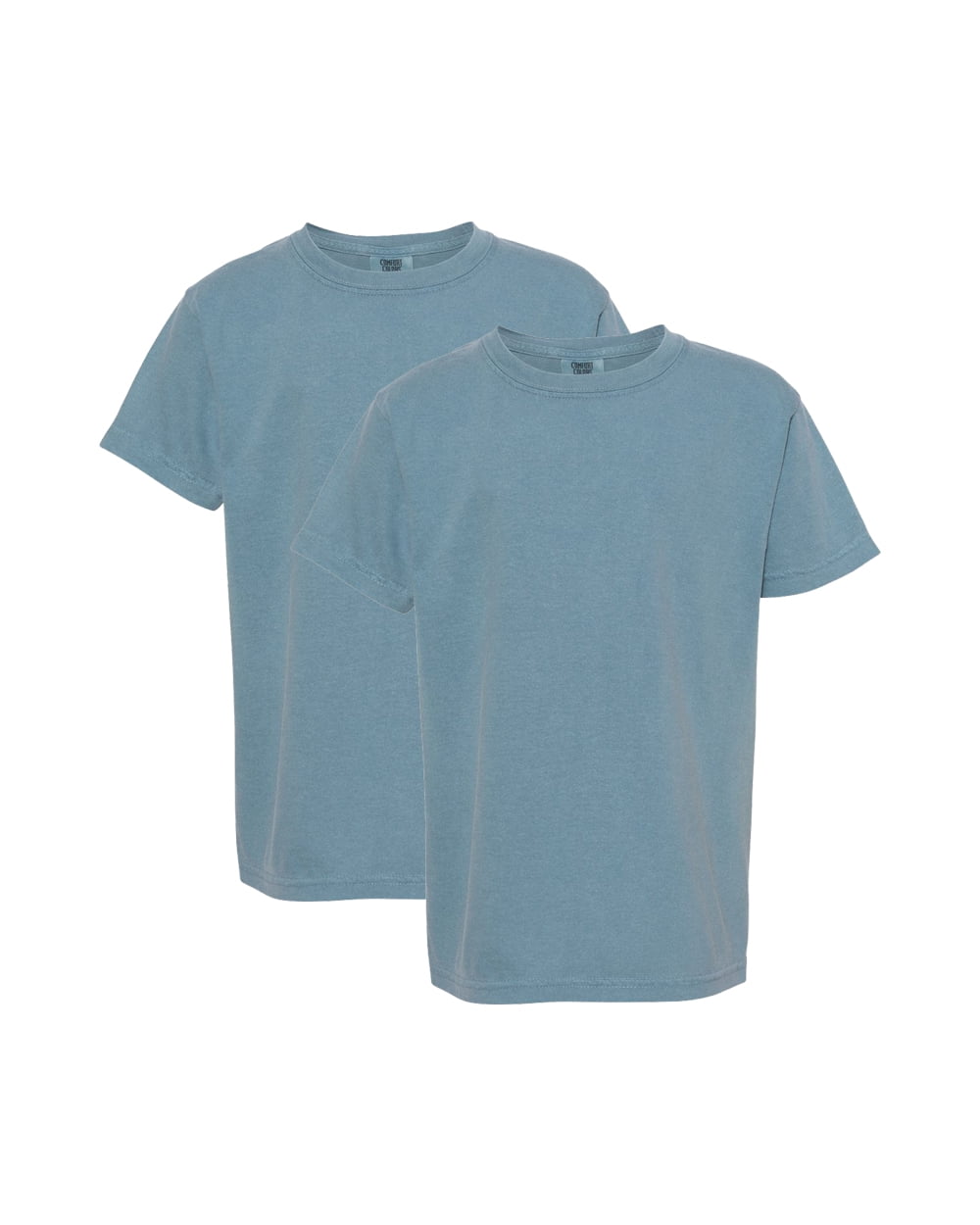 Comfort Colors Youth Midweight T-Shirt, 2-Pack, Ice Blue, L - Walmart.com