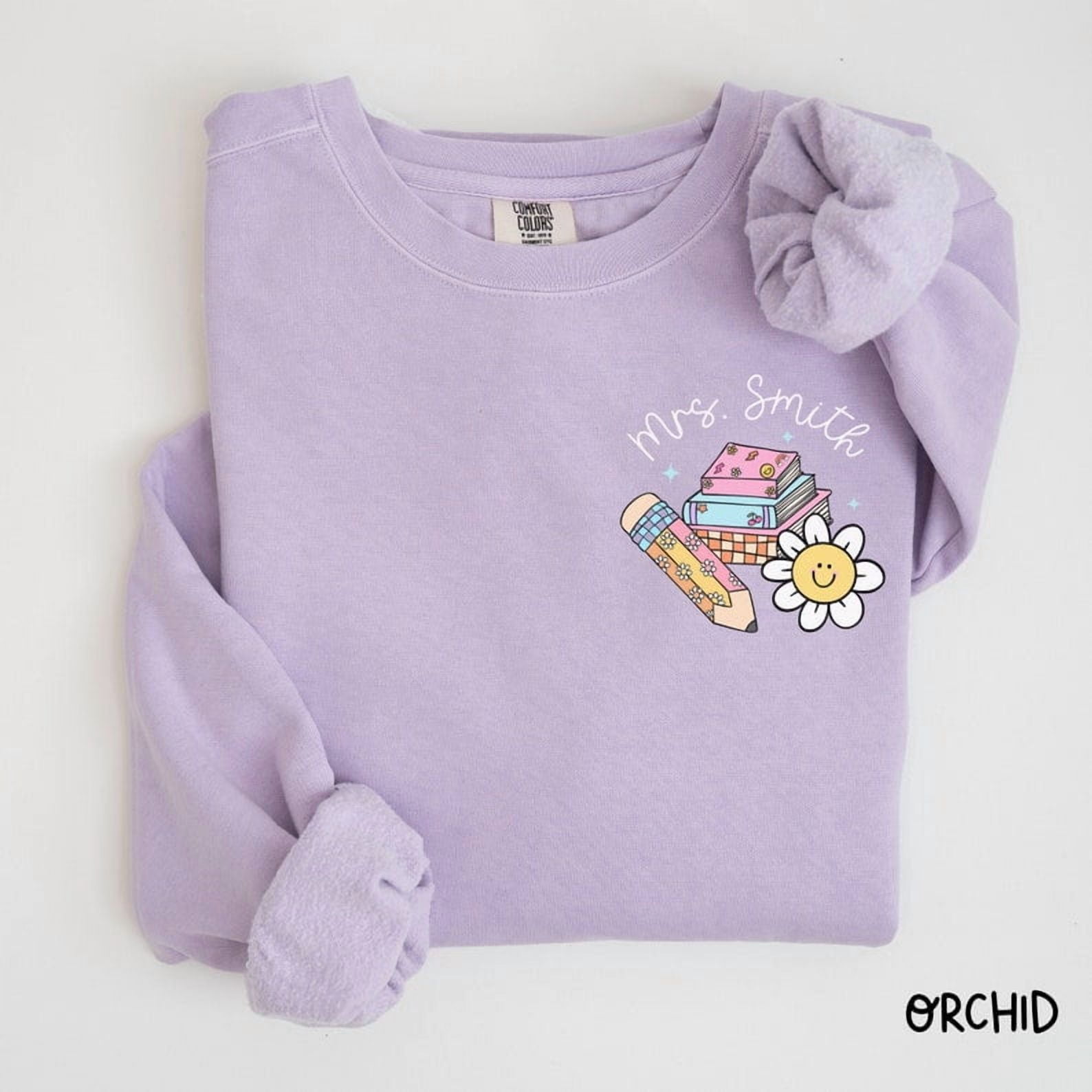 Comfort Colors sweatshirt for teachers, retro style, trendy, disco ...