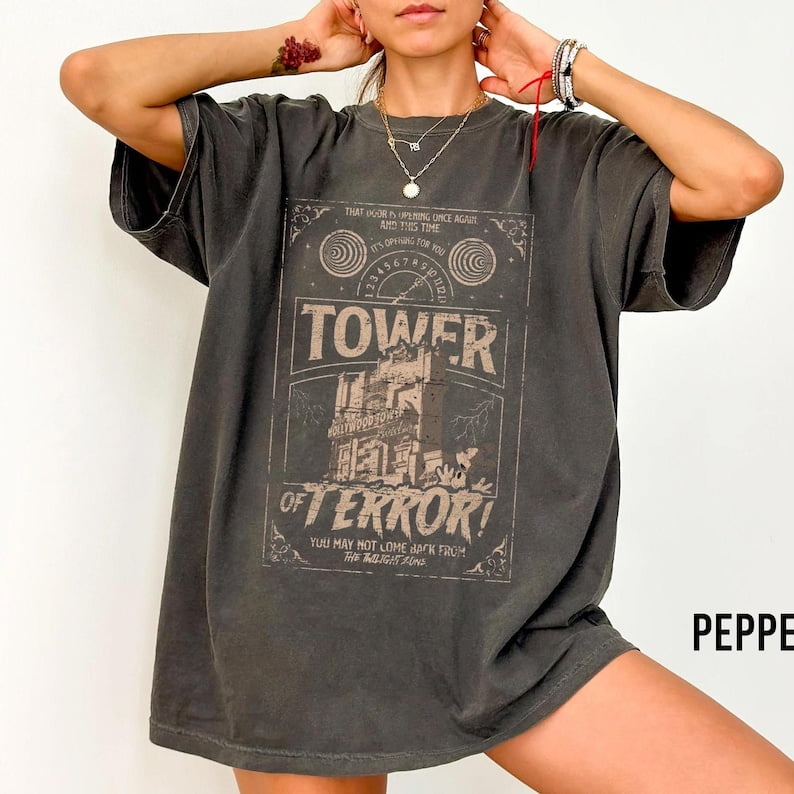 Comfort Colors vintage Disney Retro Tower Of Terror Shirt, Twilight ...