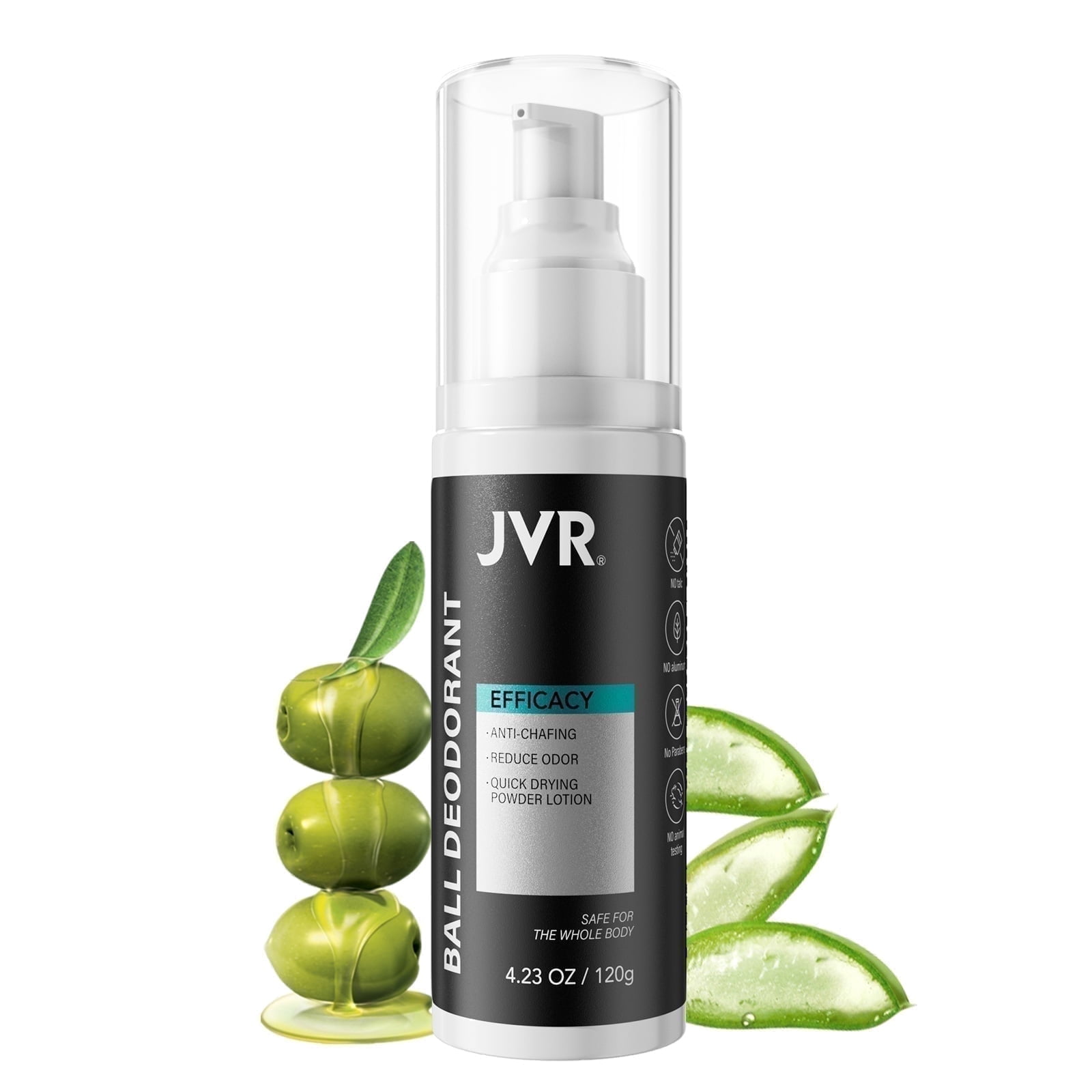 Comfort Cream Ball & Whole Body Deodorant For Men: Anti-Chafing Sweat ...