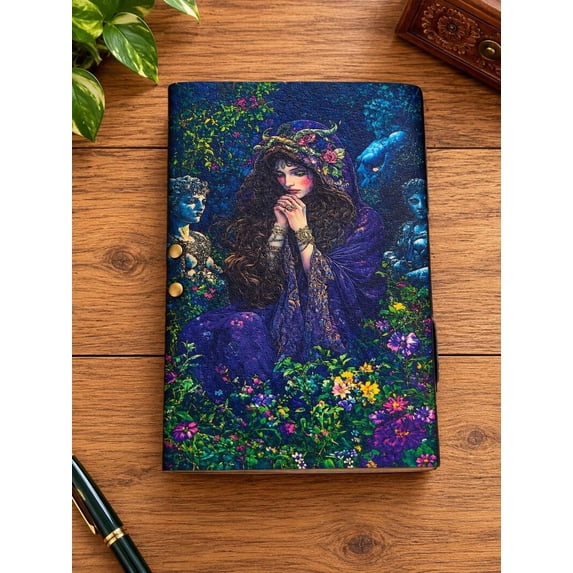 Comfort Crew Handmade Leather Journal, Eye Tree Cover, Antique Lock, 13 ...