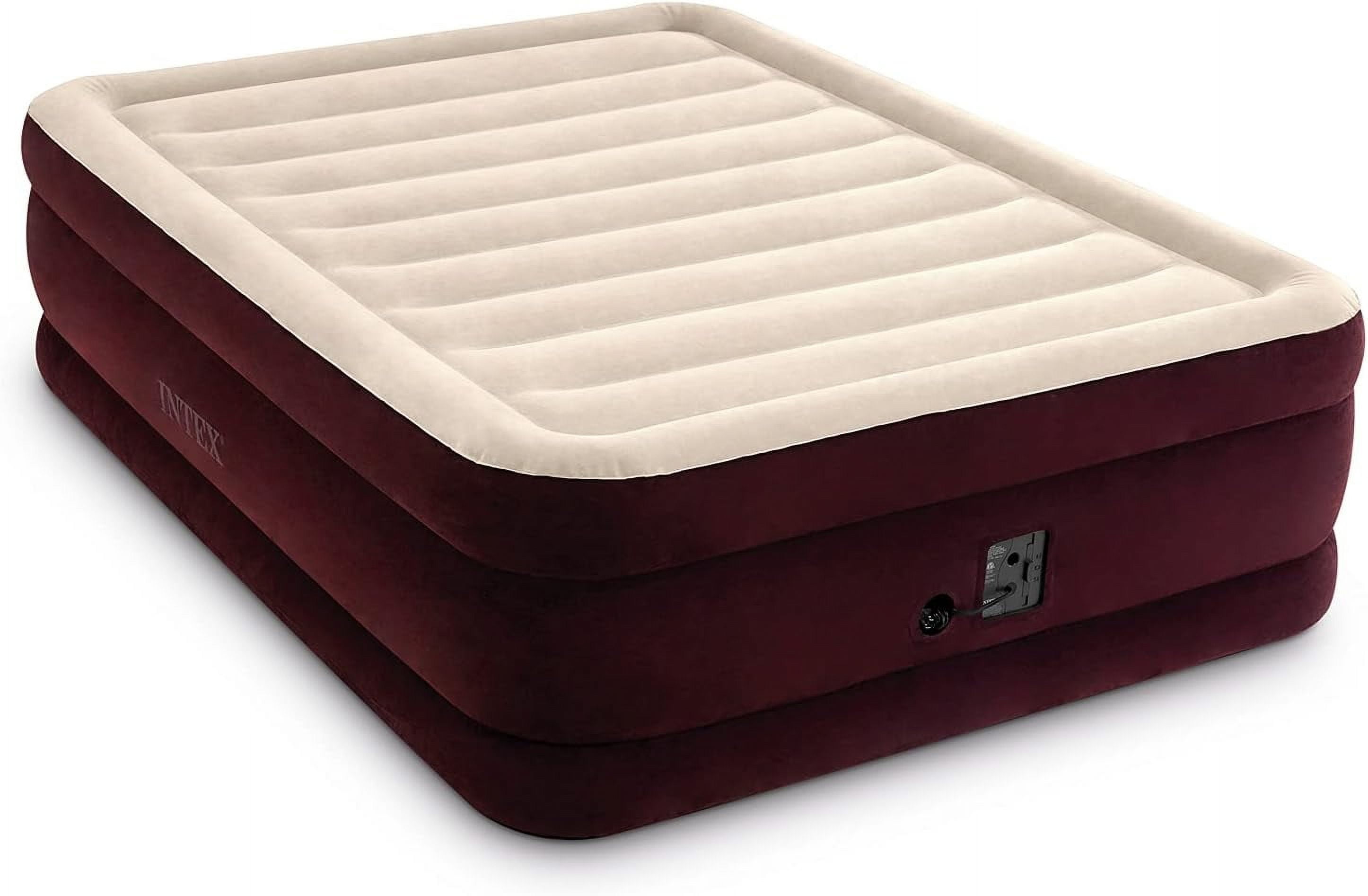 Comfort Dura-Beam Airbed Internal Electric Pump Bed Height Elevated ...