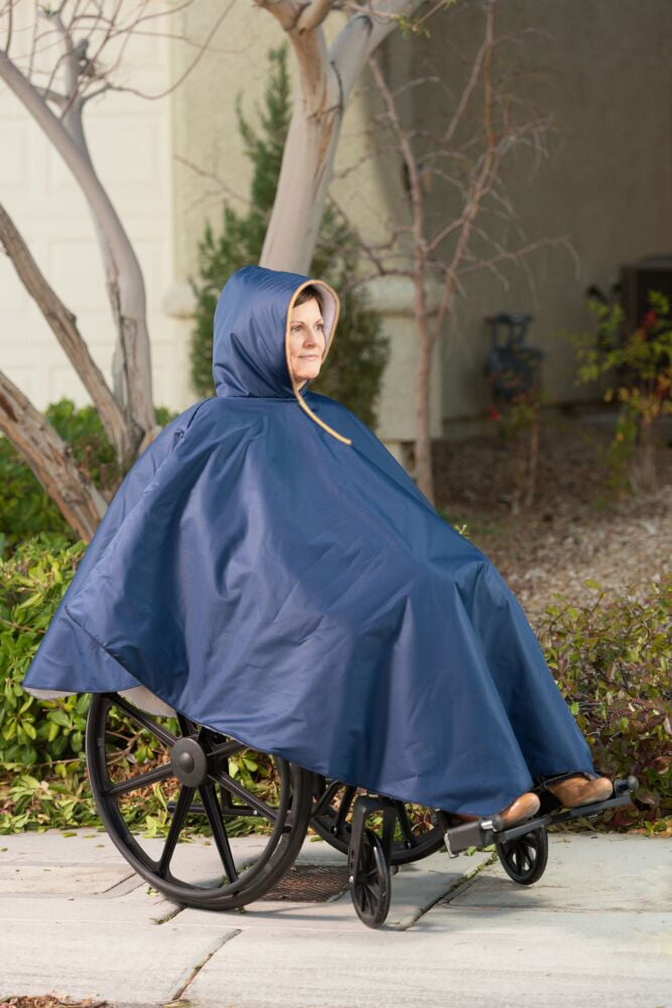 Comfort Finds Wheelchair Winter Poncho (Single Pack,Navy) - Walmart.com