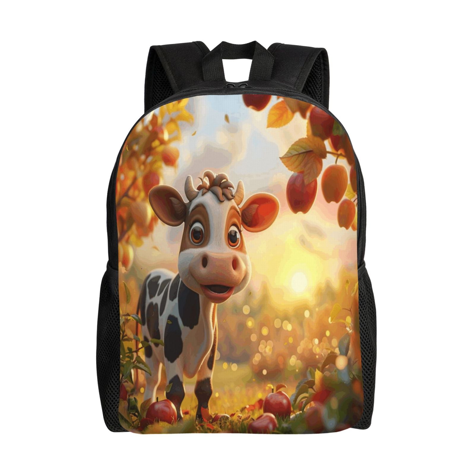 Comfort Fit Unisex Cartoon Cow Appless Orchard Backpack Great Design ...
