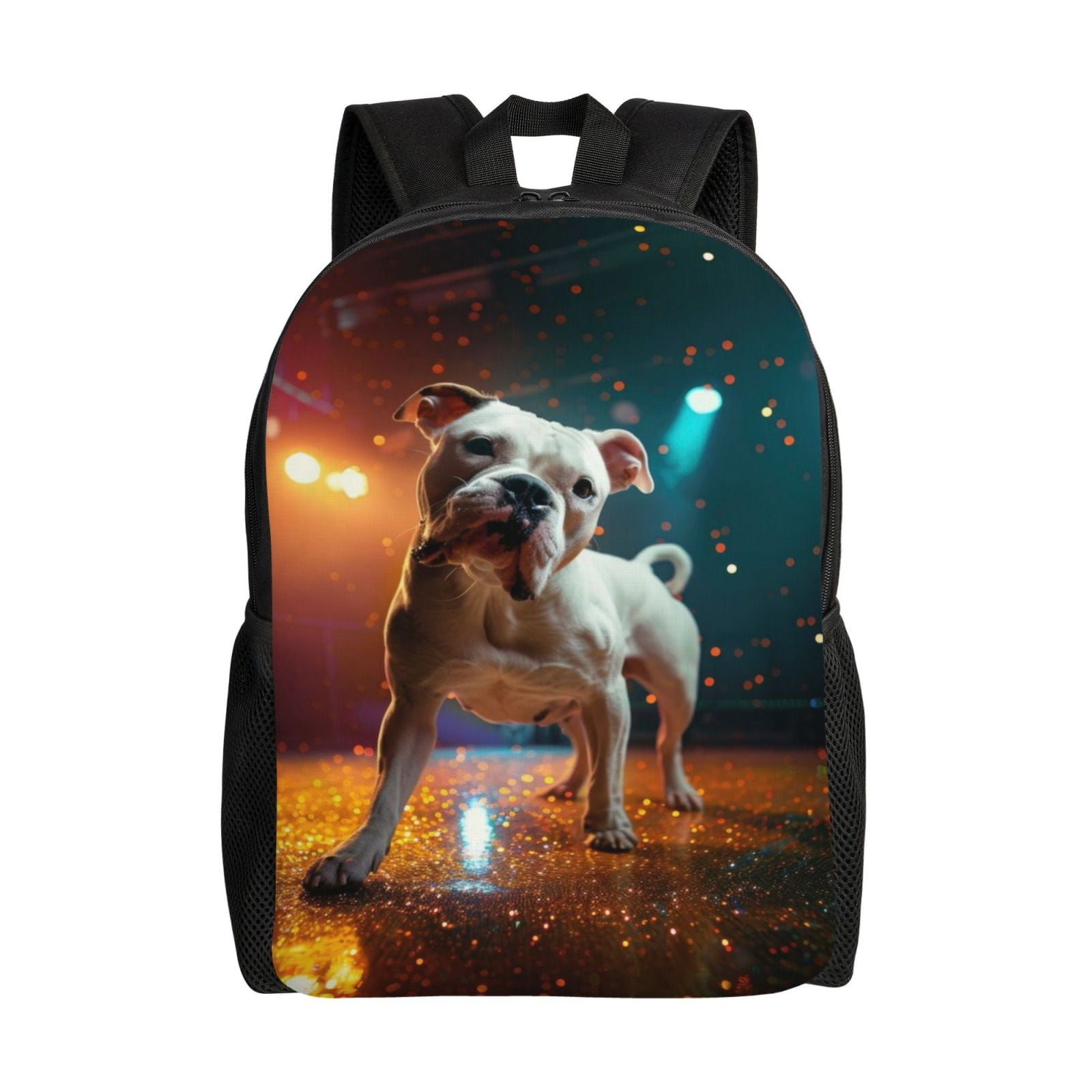 Comfort Fit Unisex Stage Lights Bulldog Backpack Great Design Durable ...
