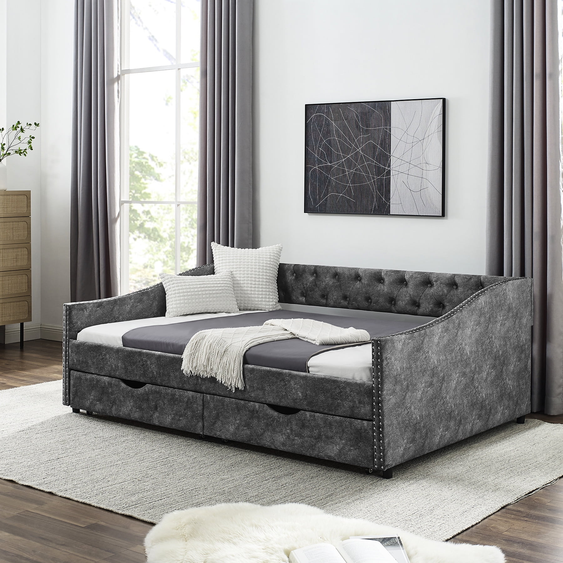 Comfort Foam Padded Daybed+Optimal Back Support" - "Relaxing at Home ...