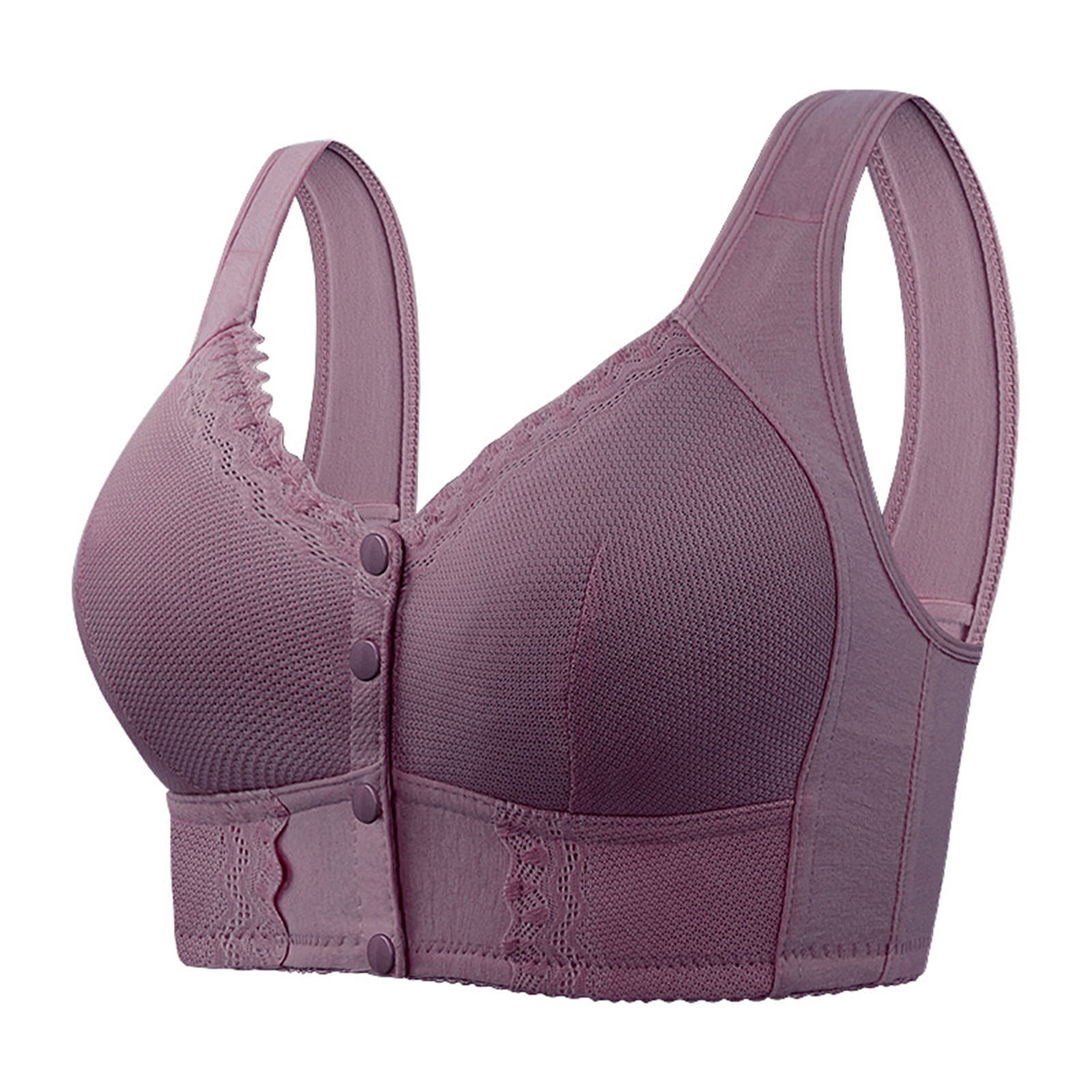 Comfort Front Closure Wireless Bra for Elderly Women Lift Up Breathable ...