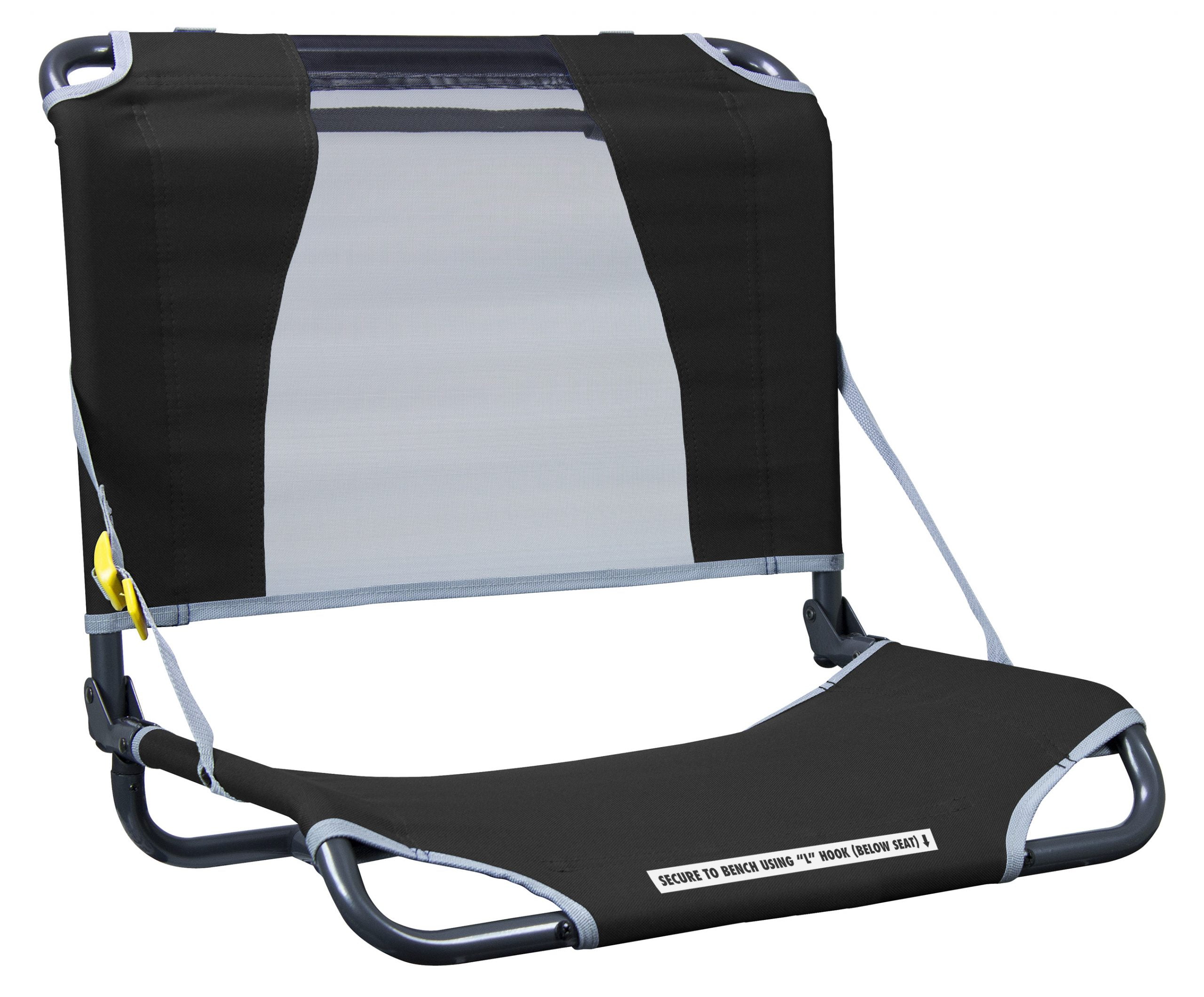 Comfort Go Wide-n-lite Black Stadium Seat with Aluminum Frame and ...