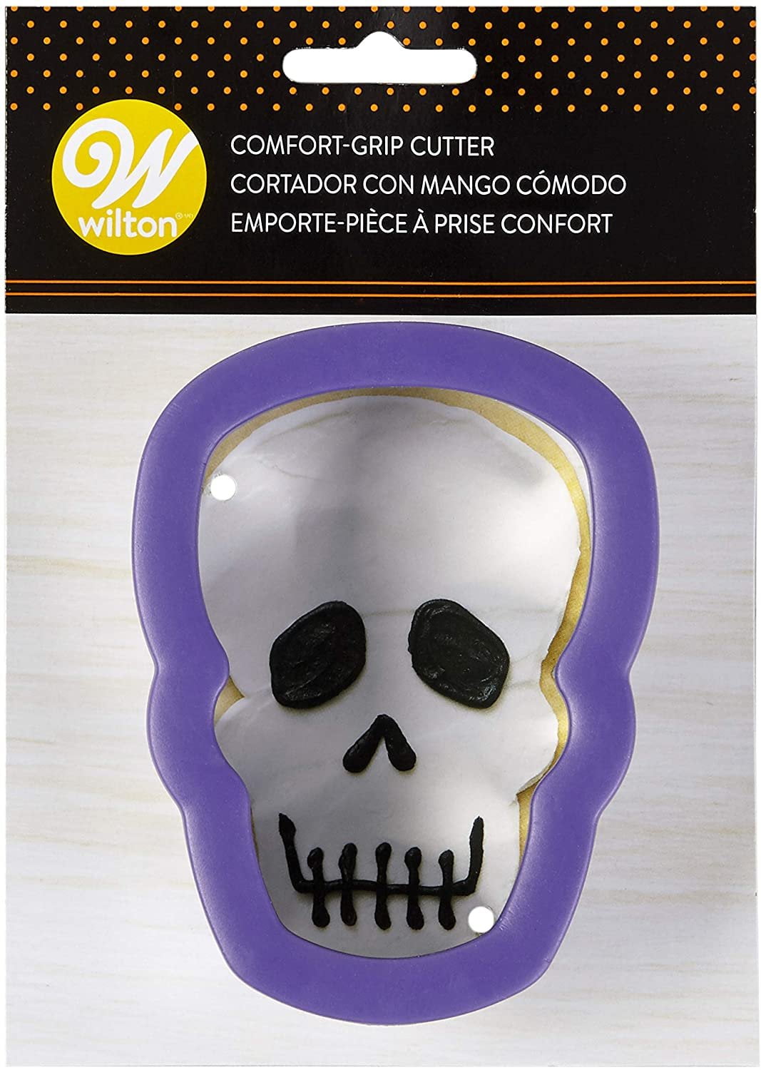 Wilton Comfort Grip Purple Skull Cookie Cutter, 2310-3742 - Walmart.com