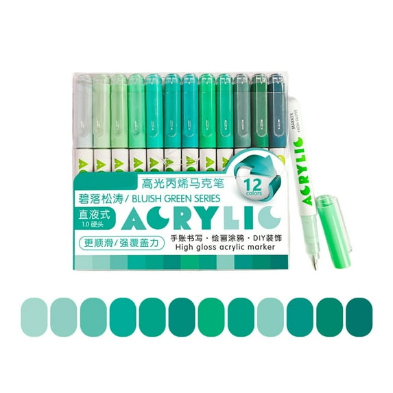 Comfort Grip Glowing in Dark Markers Permanent Liquid Ink for ...