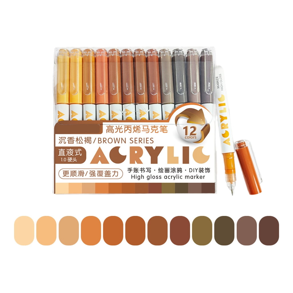 Comfort Grip Glowing in Dark Markers Permanent Liquid Ink for ...