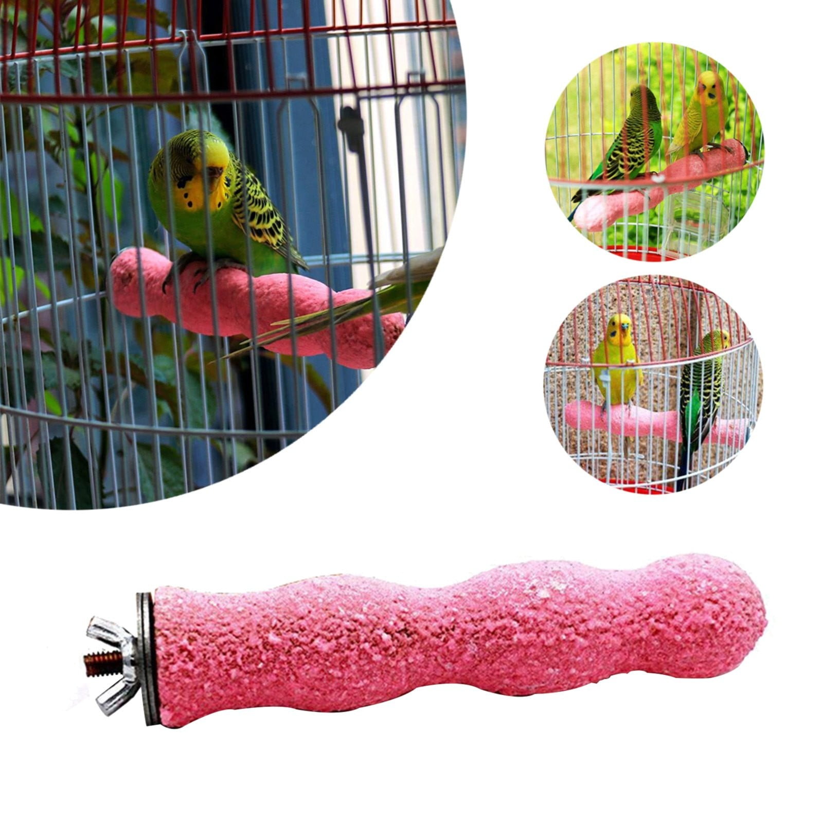 Comfort Grip Safety Perch for Bird Cages - Pedicure Perch for Birds to ...